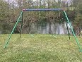 Amazon.com: Playkids Pipe Swing Set End Frames (2) - Double End V ...