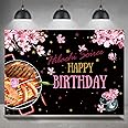 Amazon.com : Rsuuinu 7x5ft Hibachi Soiree Backdrop - Happy Birthday ...