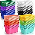 Amazon.com - Dandat 24 Pcs Plastic Cubby Bins Classroom Cubby ...