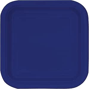 Amazon.com: Unique Industries, Square Cake Paper Plates, 16 Pieces ...