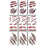 Amazon.com : KIPETTO 20Pcs Halloween Temporary Tattoo Stickers Horror ...