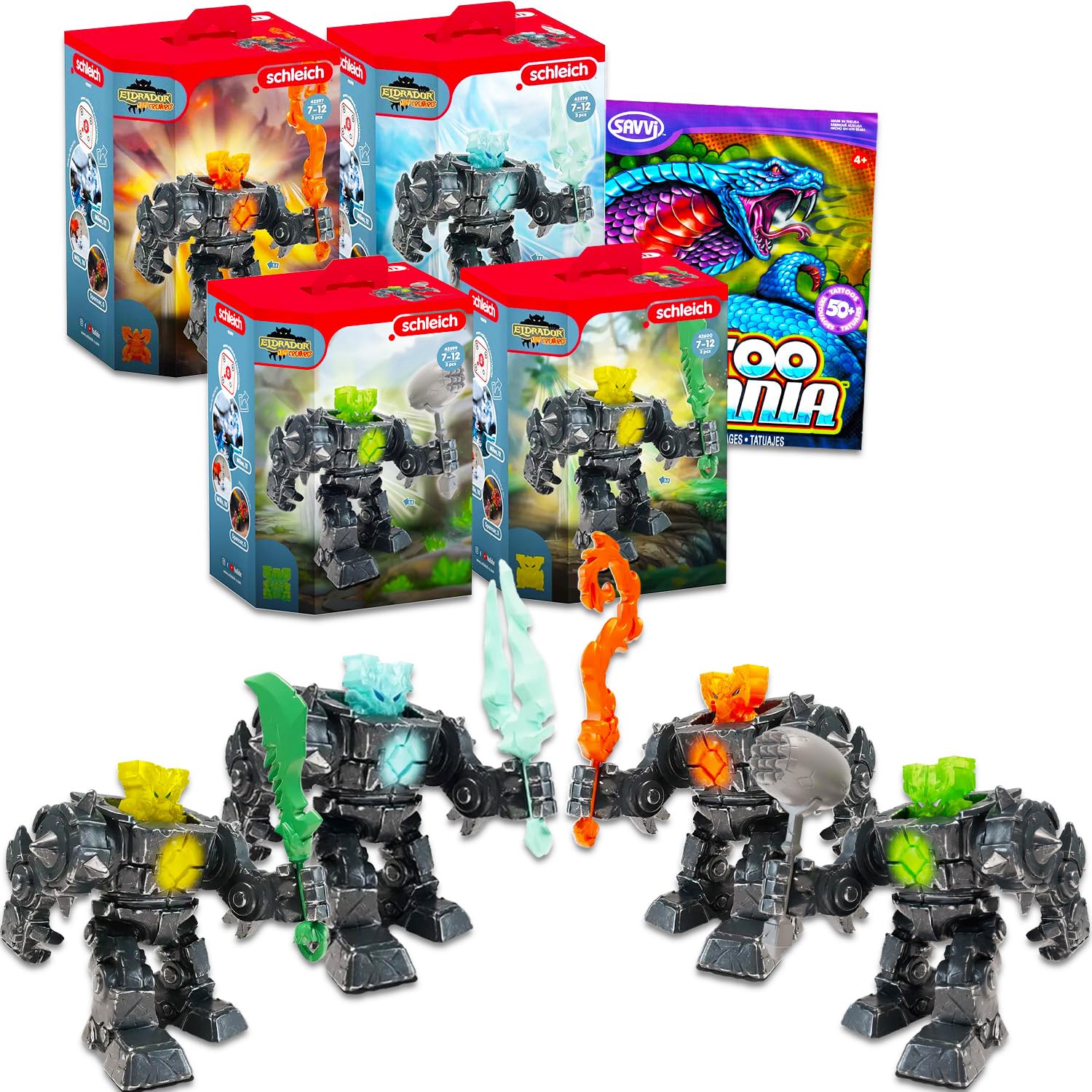 Eldrador Mini Creatures Shadow Toys Set - 4 Pack Eldrador Shadow Mini ...