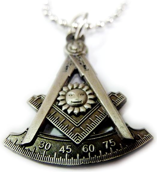 Amazon.com: Past Master Lodge Masonic Freemason Tools Pendant Necklace ...