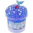 Amazon.com: Mermaid Fishbowl Bead Slime, Good Stretchy & Non-Sticky ...