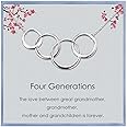 Amazon.com: Four Generations Necklace Four Generations Gifts Great ...