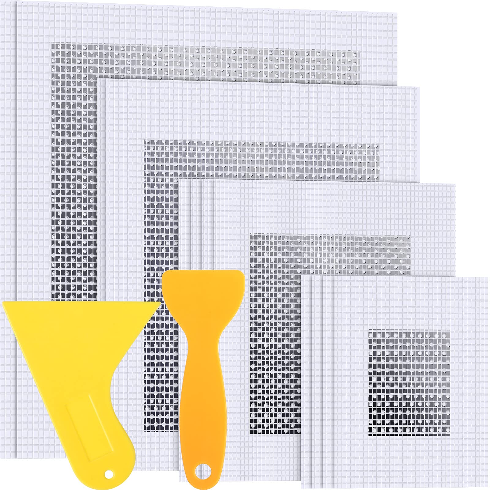 Mua 18 Pieces Drywall Repair Patch 2/4/ 6/8 Inch Self-Adhesive Aluminum ...