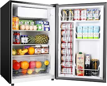 Amazon.com: TECCPO Mini Fridge TAMF33, 4.5 Cu.Ft Mini Fridge with ...