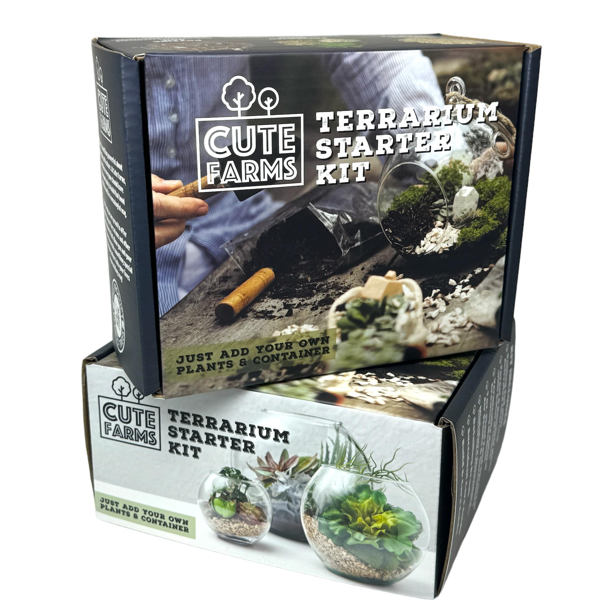 Mua Cute Farms Terrarium Starter Kit | Moss, Vermiculite, Soil, Plant ...