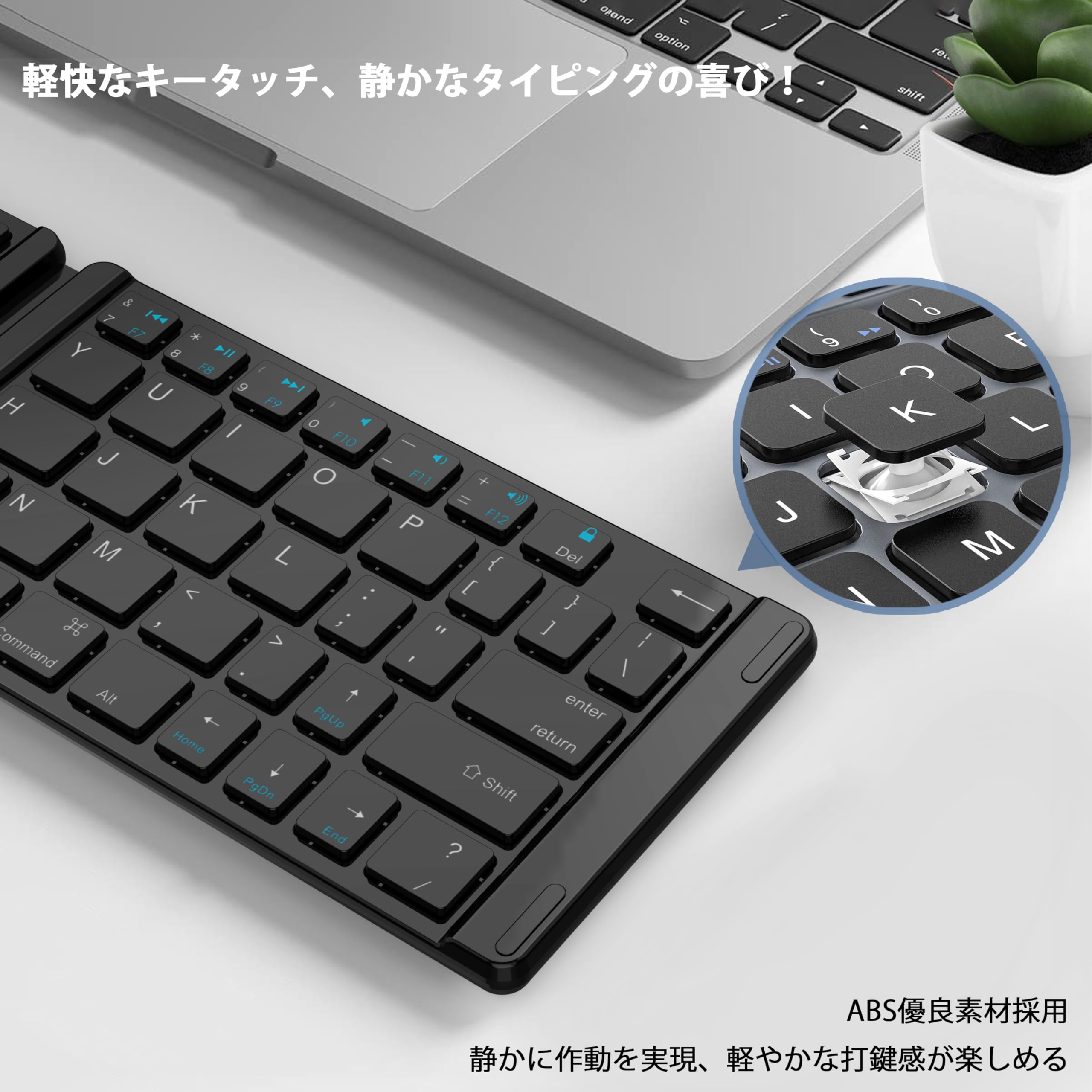 Mua Bluetooth Keyboard, Foldable, Wireless Keyboard, 3 Devices ...