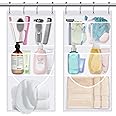 Amazon.com: EMLTHORY 2PCS Mesh Shower Organizer Hanging,Shower Curtain ...