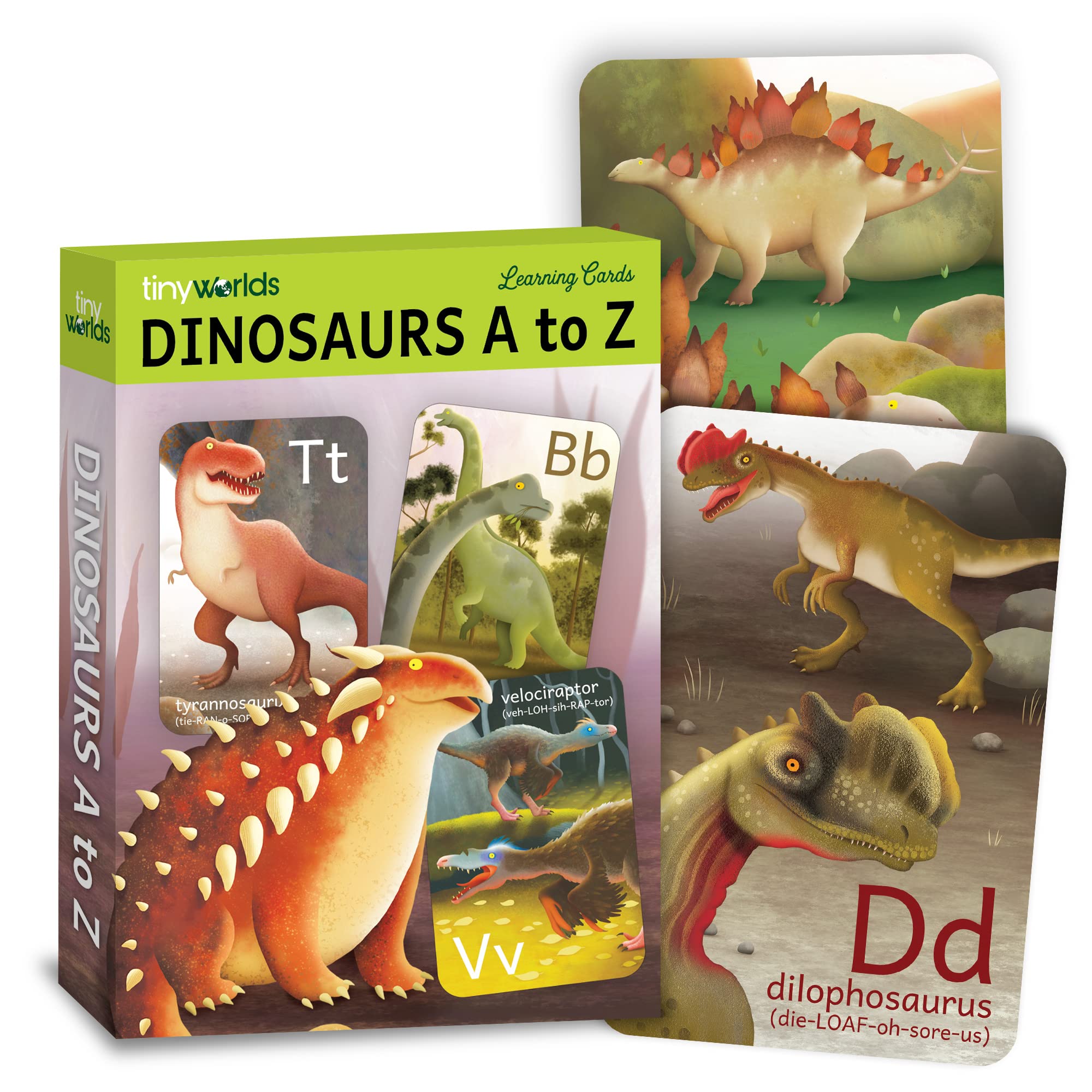 Mua Dinosaur ABC Flash Cards, Alphabet A to Z Dinosaurs flashcards for ...
