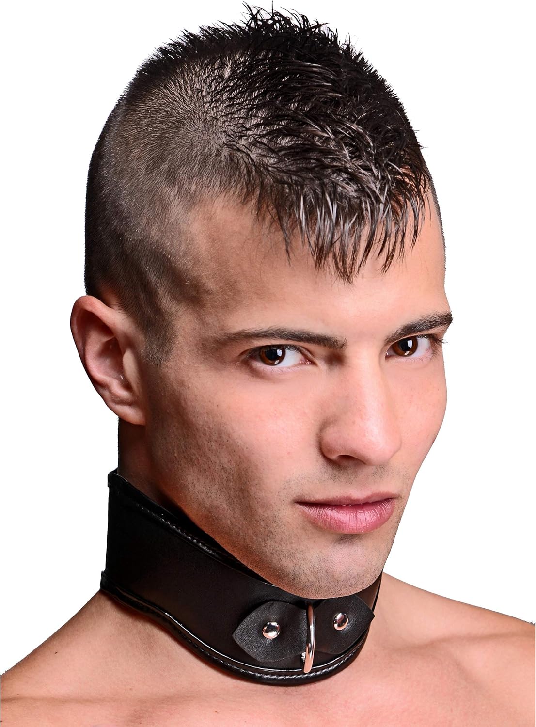 Strict Locking Posture Collar Thick Curver Bondage BDSM Collar, 4-Inch ...