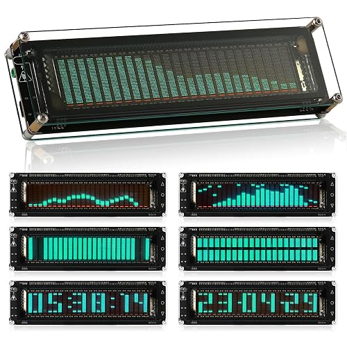 Nobsound AK2515 Pro Audio Spectrum Analyzer with VFD Display, MIC Input ...