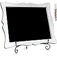 Amazon.com: 11"x13" Chalkboard Sign with Easel (Rustic White) + White ...