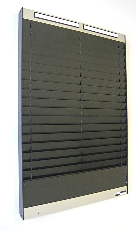 Job Card Rack for A5 Landscape Service Documents - 36 Pockets - Black ...