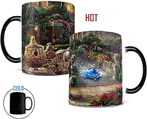 Amazon.com: Morphing Mugs - Disney Cinderella (Clock Strikes Midnight) Heat-Sensitive Color ...