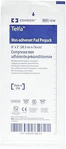 Amazon.com: Telfa Non Adherent Dressing Pads 3 Inches X 8 Inches - 50 ...