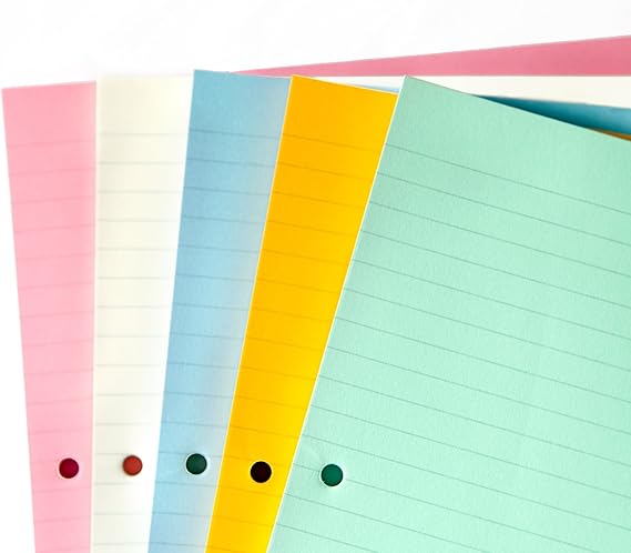 A4 lined coloured paper, coloured notepad: Amazon.co.uk: Office Products