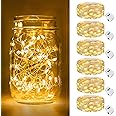 Amazon.com: btfarm 6 Pack LED Fairy Lights Battery Operated 3 Modes, 7ft 20 Led Twinkle String ...