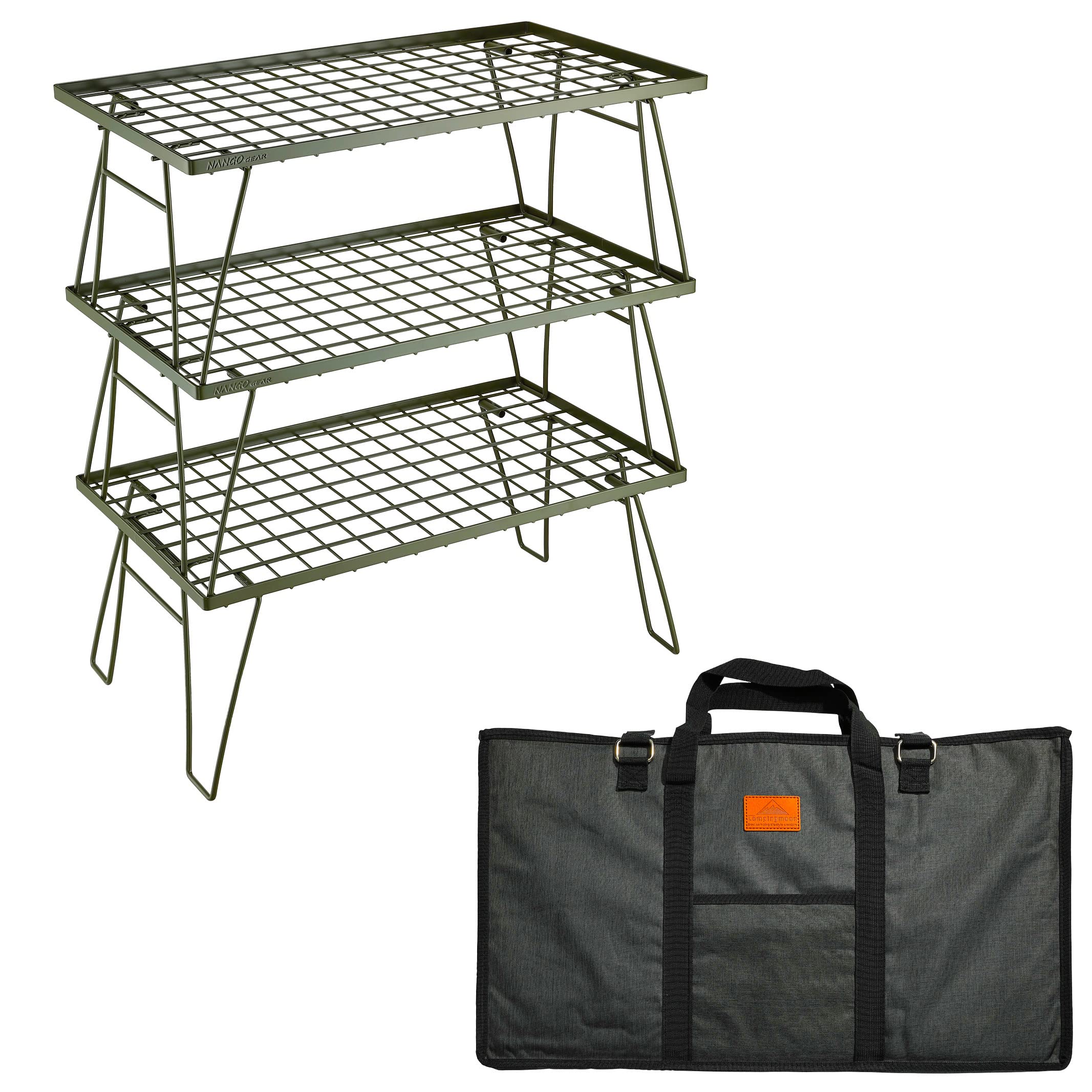 Mua CAMPING MOON T-233-3T Olive Drab Field Rack, Ground Rack, Folding ...