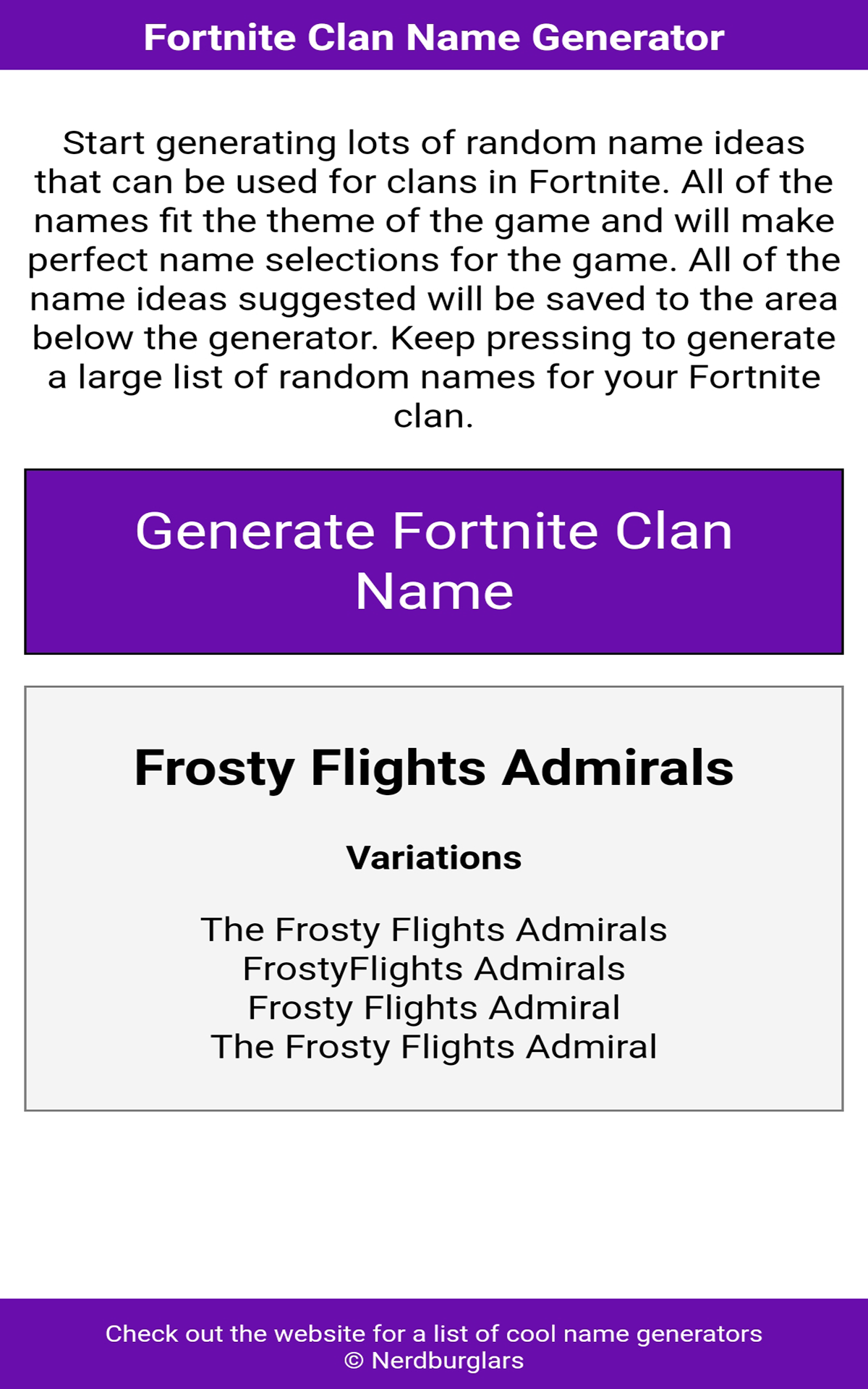 Clan Name Generator For Fortnite Pricepulse Clan Name Generator For Fortnite Pricepulse