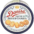 Amazon.com : Danisa Butter Cookies 16 Oz Festive Tin : Sugar Cookies ...