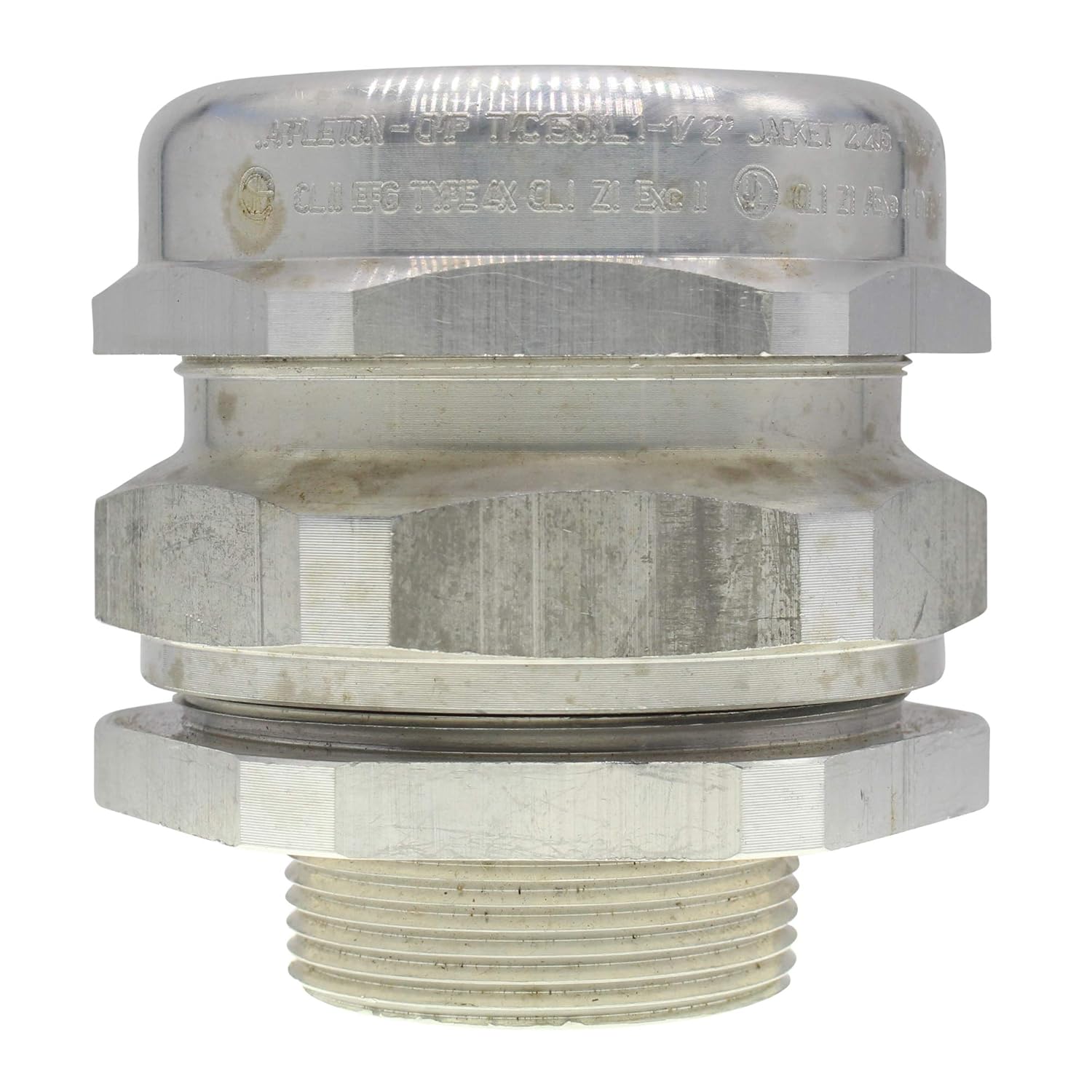 Aluminum Clad 1-1/2-Inch Appleton TMC-150XLA MC TMC Cable Connector ...