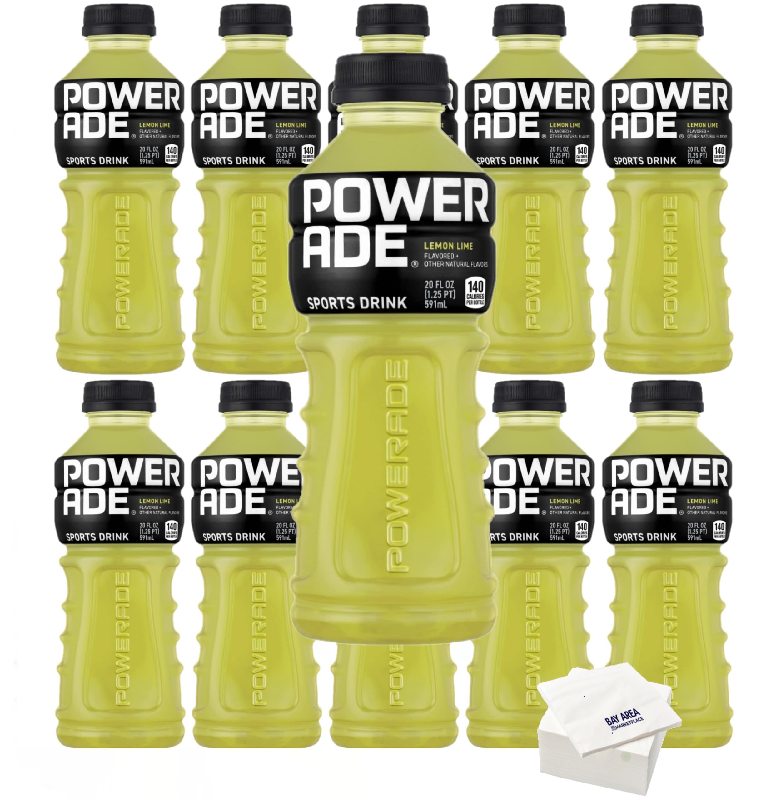 Mua Powerade Lemon Lime, 20oz Bottles, (Pack of 10) with Bay Area ...