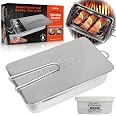 Amazon.com: Camerons Gourmet Mini Stovetop Smoker - Stainless Steel BBQ ...