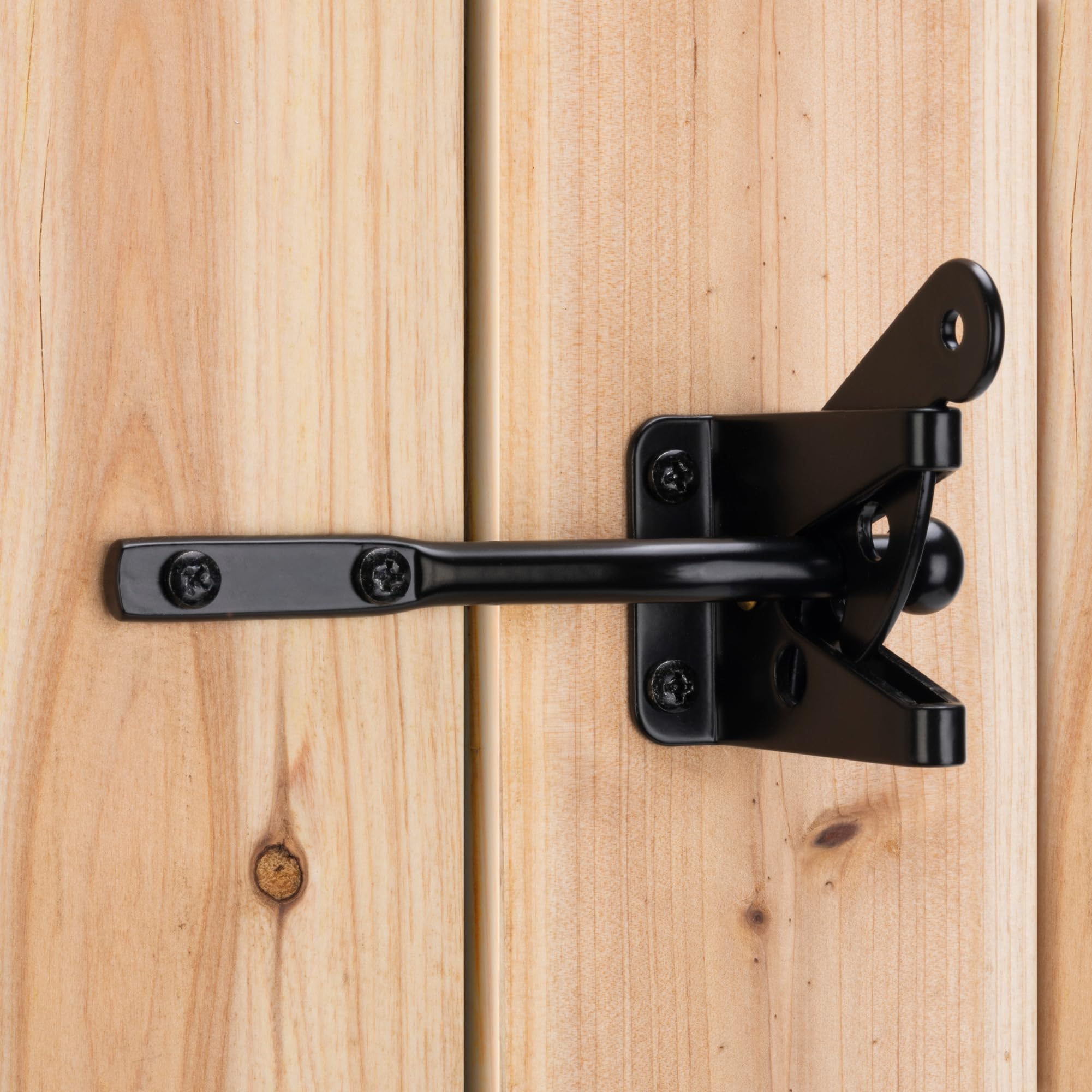 SANKINS Self Locking Gate Latch Automatic Gravity Lever for Wood Fence ...