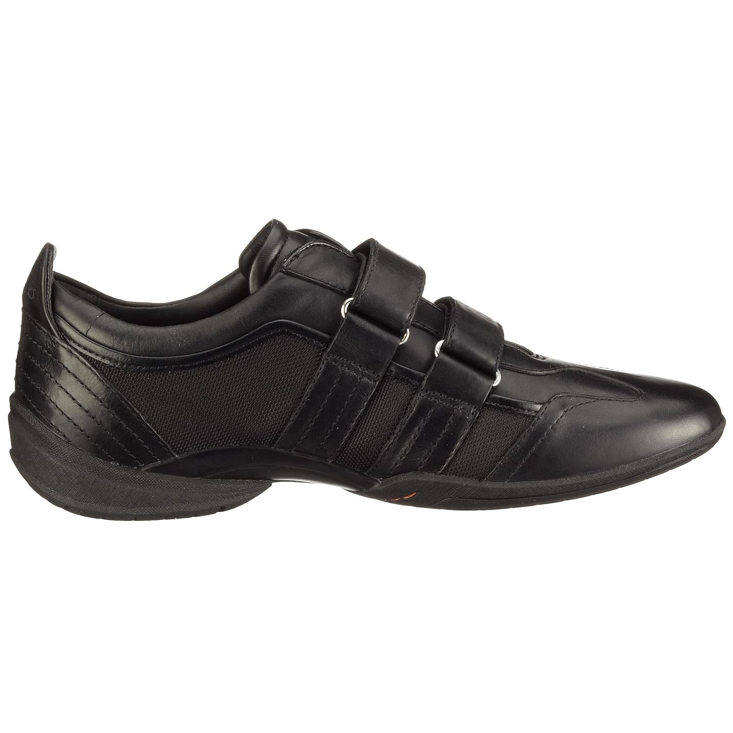 Clarks Flux Line Black Leather 203237227065, Men's Velcro Trainers ...