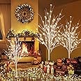 Amazon.com: Lamerge Lighted Tree Set of 3,Christmas Tree 4Ft,5Ft and ...