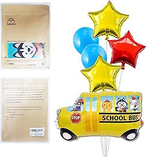 Amazon.com: School Bus Balloons Car Balloons Party Supplies Graduation ...