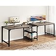 Amazon.com: Tribesigns 90.55'' 2 Person Desk with Storage Shelves ...
