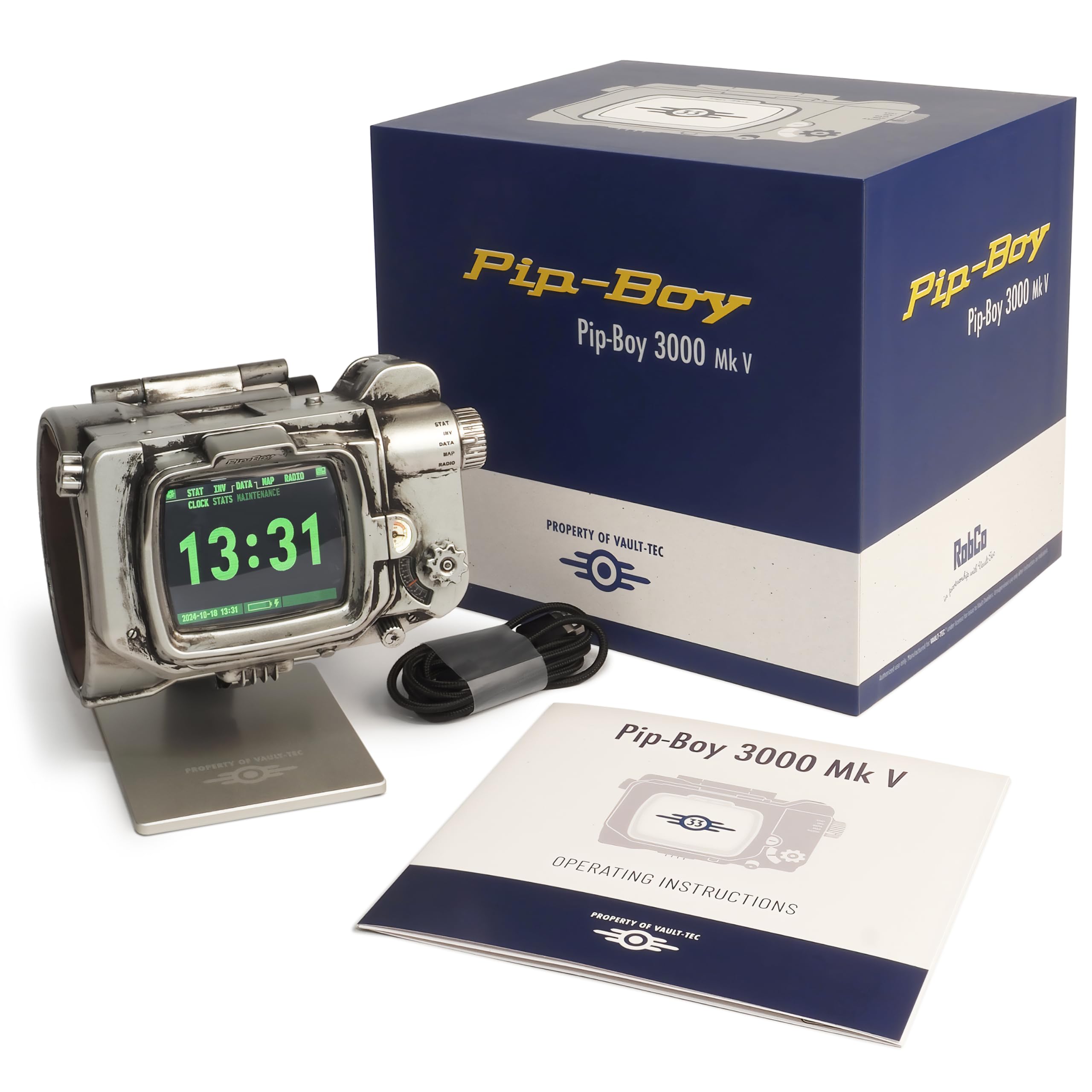 Fallout Pip-Boy: Life Size Wearable Cosplay Die-cast Replica-Memory ...