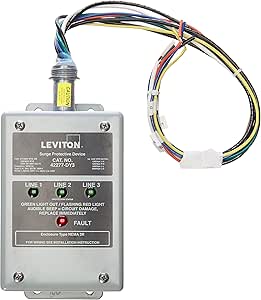 Leviton Supresor de Picos de Voltaje de 277/480 V, Trifásico y 220/380 ...