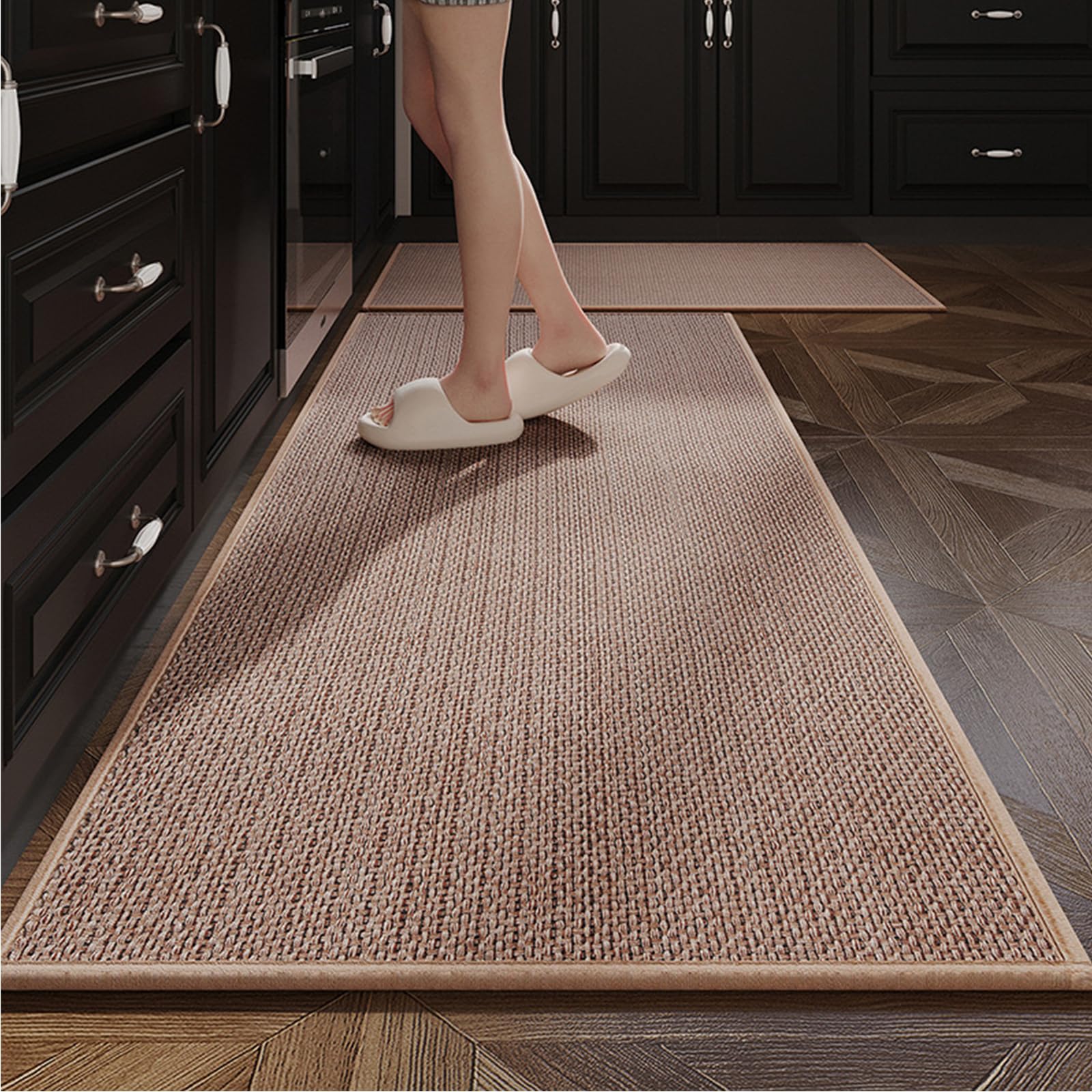 Yancorp Kitchen Rugs Set of 2 PCS Long Kitchen Mats for Floor Kitchen ...