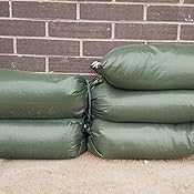 Military Sand bags Deluxe Quality - 10 Sandbags, Polypropylene Empty ...