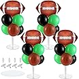 Amazon.com: 4 Sets Football Party Balloons Stand Kit with 4 Rugby Ball ...