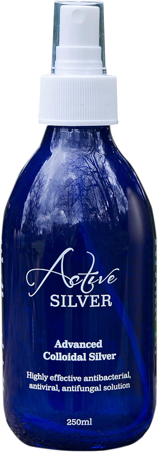 Colloidal Silver 250ml Bottle with Spray 10ppm - Made in The UK by ...