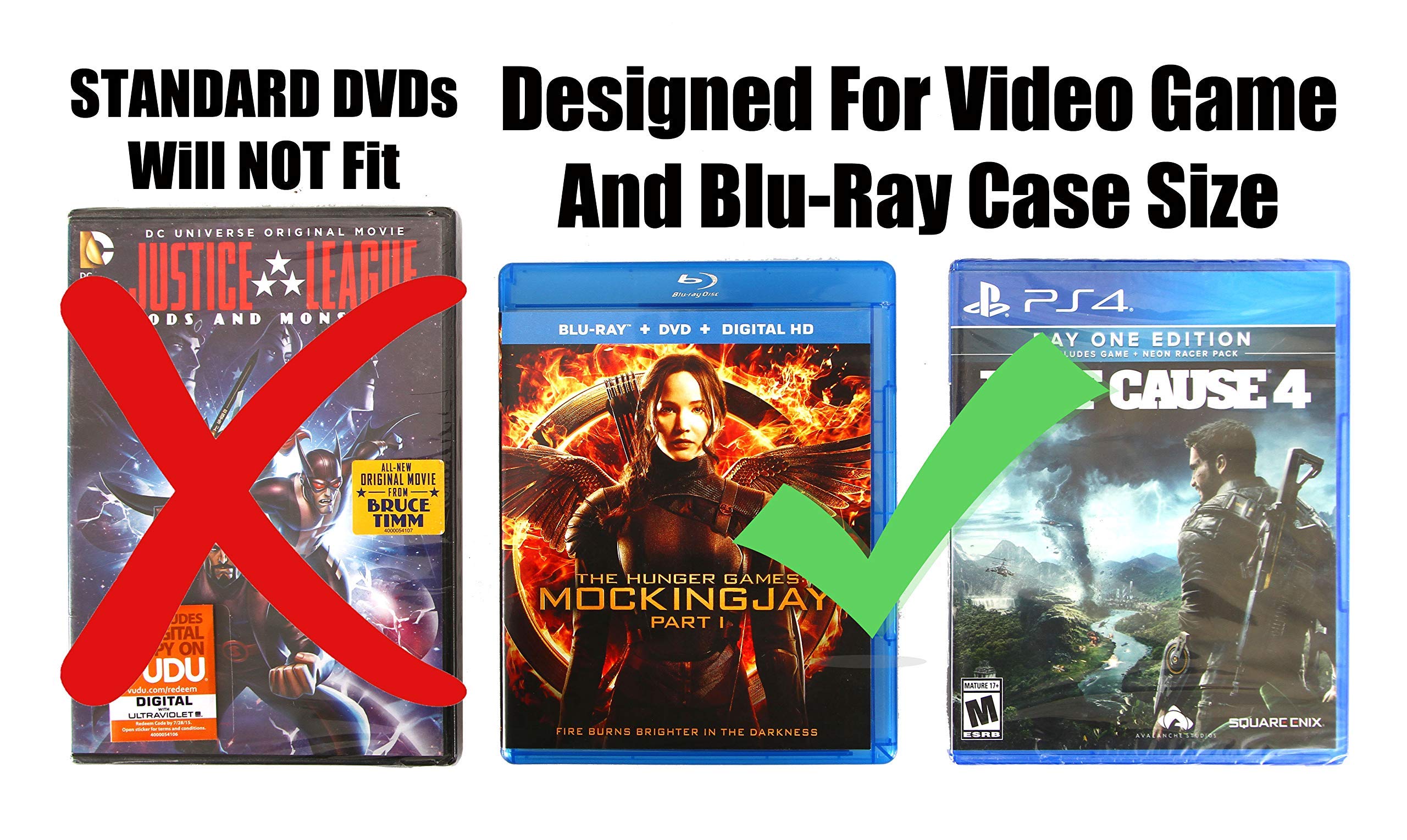 Mua Blu-ray Case and Video Game Case - Bluray DVD Case Holder Organizer ...