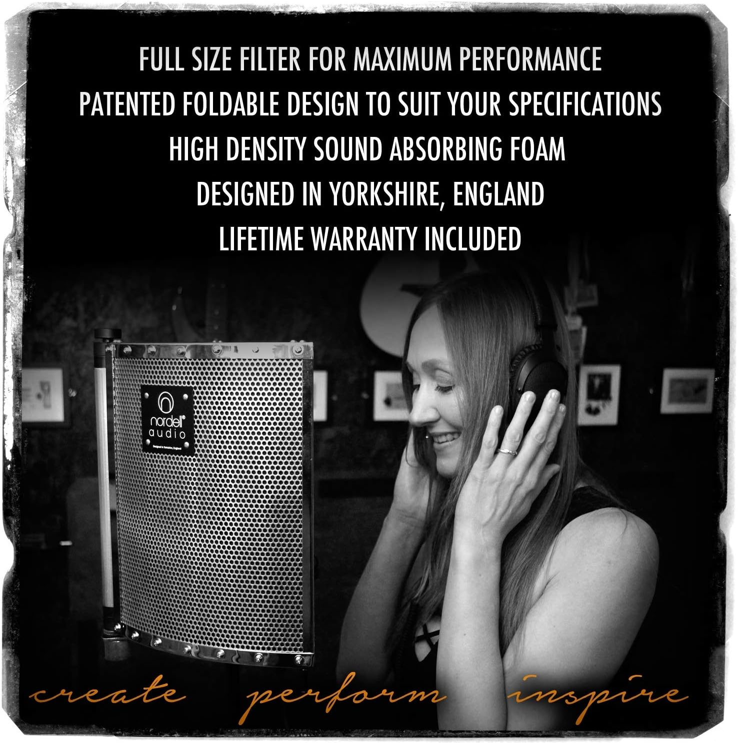Premium Folding Soundproofing Vocal Booth / Reflection Filter for ...