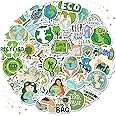Amazon.com: Green Department environmental theme stickers 50Pcs, World ...