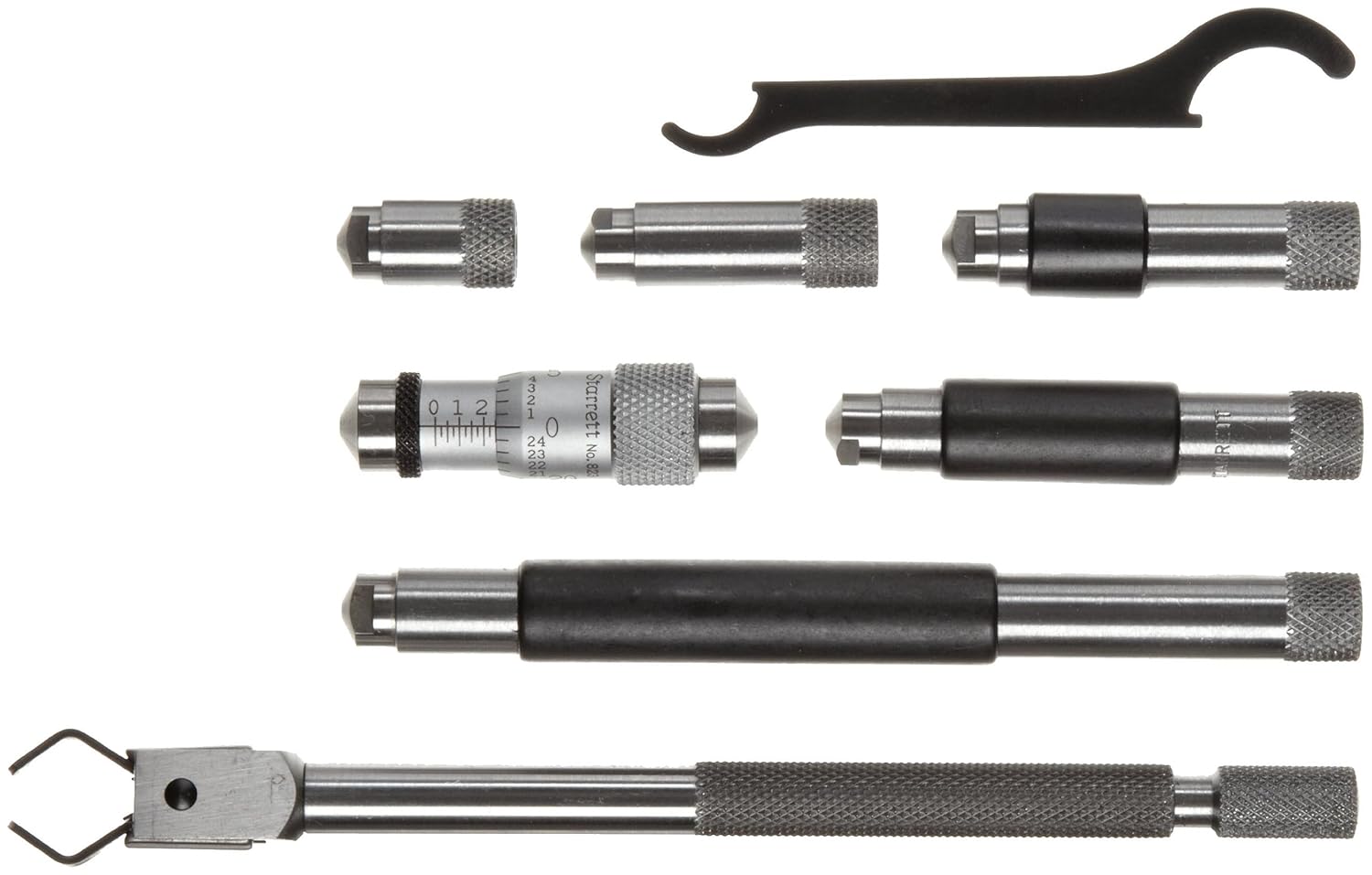 Starrett 823AZ juego de micrómetro tubular interior Vernier, rango de 1 ...