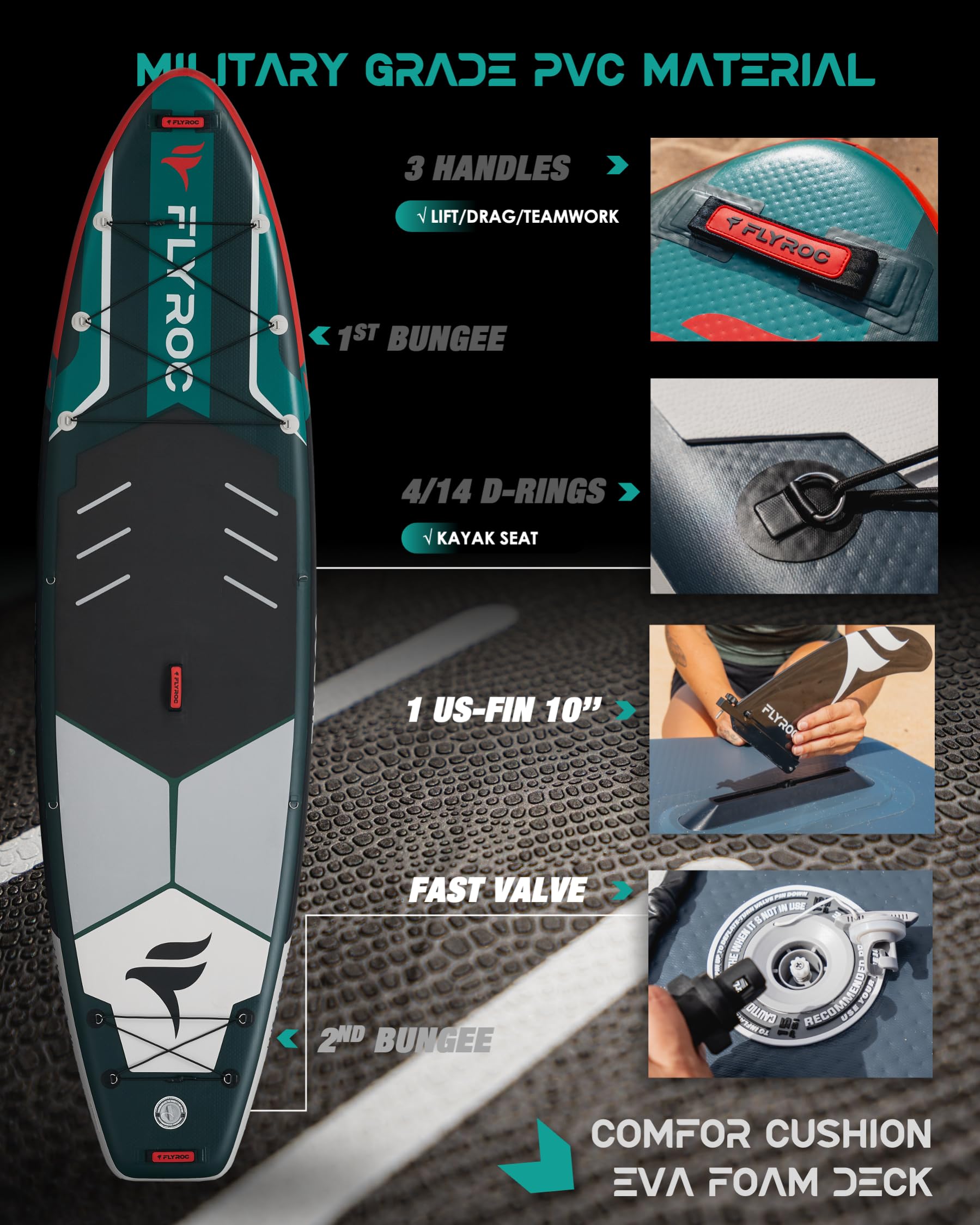 Mua 11'6x35'' Extra Wide Inflatable Paddle Board, Stand Up Paddle Board ...