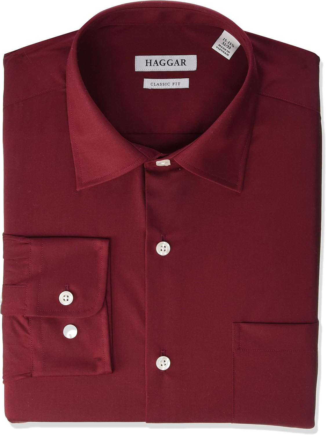 Haggar Men's Classic Fit Dress Shirt: Amazon.co.uk: Clothing