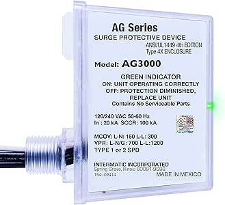 Intermatic AG3000 120/240 VAC Universal HVAC Surge Protective Device ...