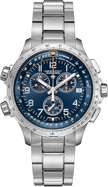 HAMILTON Khaki X-Wind GMT H77922141: Amazon.co.uk: Watches