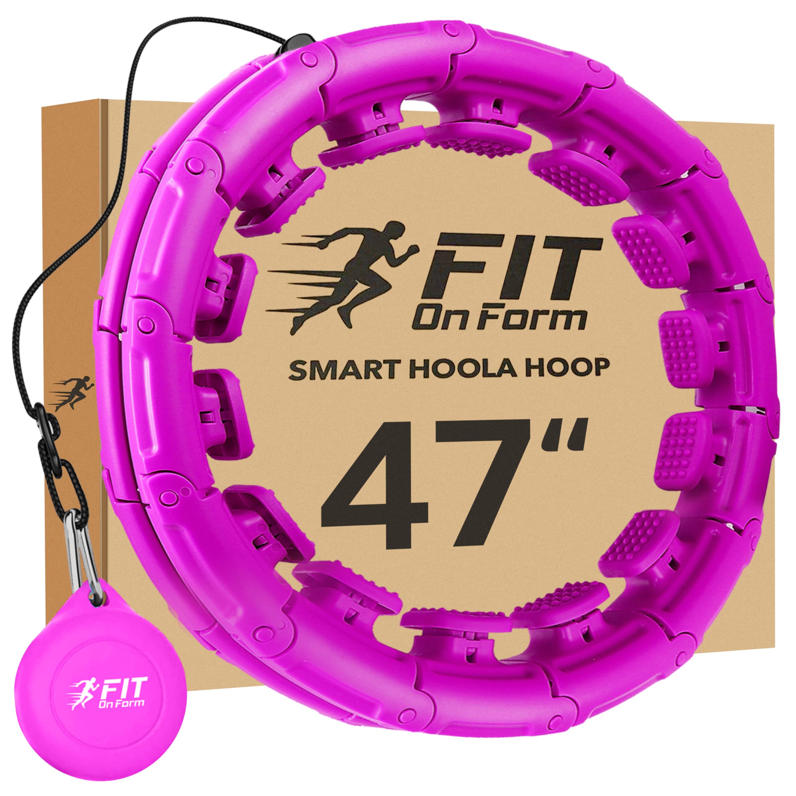Infinity Weighted Hula Fit Hoop for Adult Weight Loss, 2 in 1 Smart ...