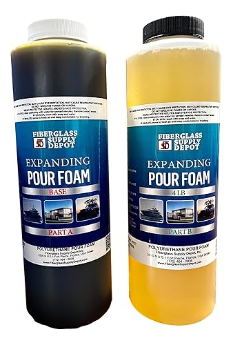 4 Lb. Density Expanding Pour Foam, 2 Part Polyurethane Closed Cell ...